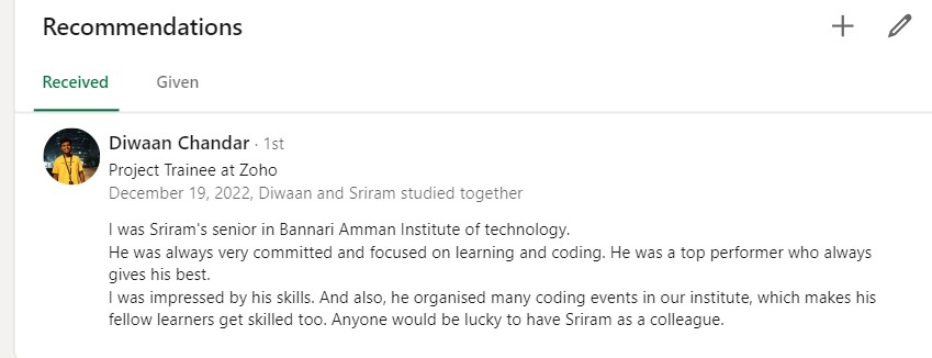 Sriram Suresh - Portfolio